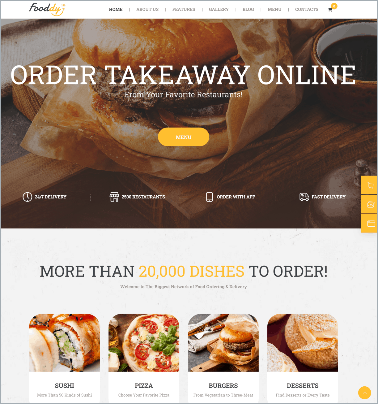 10+ Best Food Delivery WordPress Themes (2026)